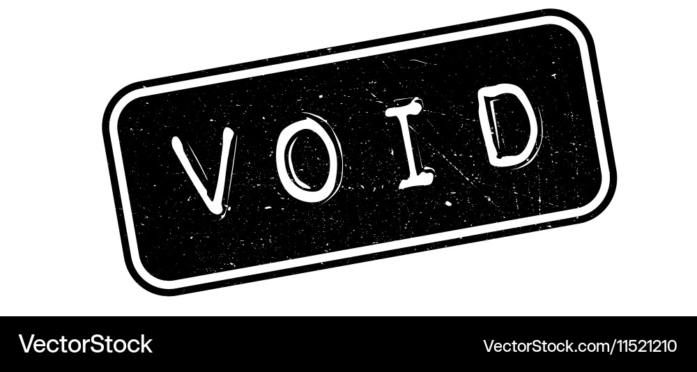 Void rubber stamp Royalty Free Vector Image - VectorStock