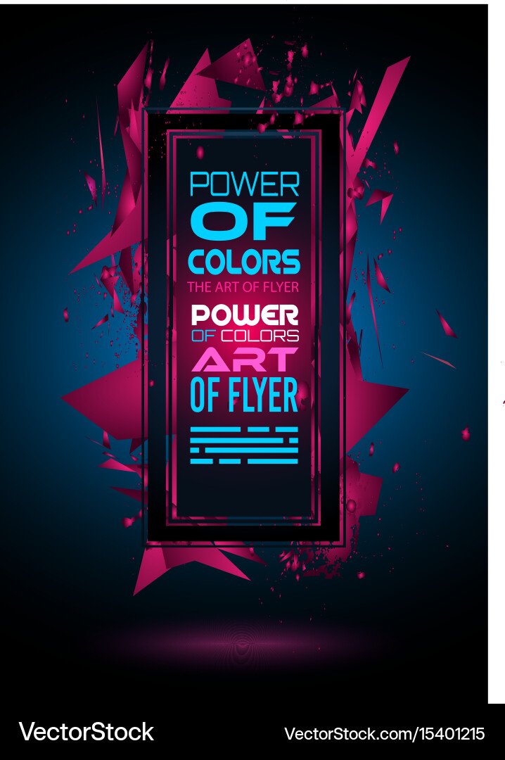 Futuristic frame art design with abstract shapes Vector Image