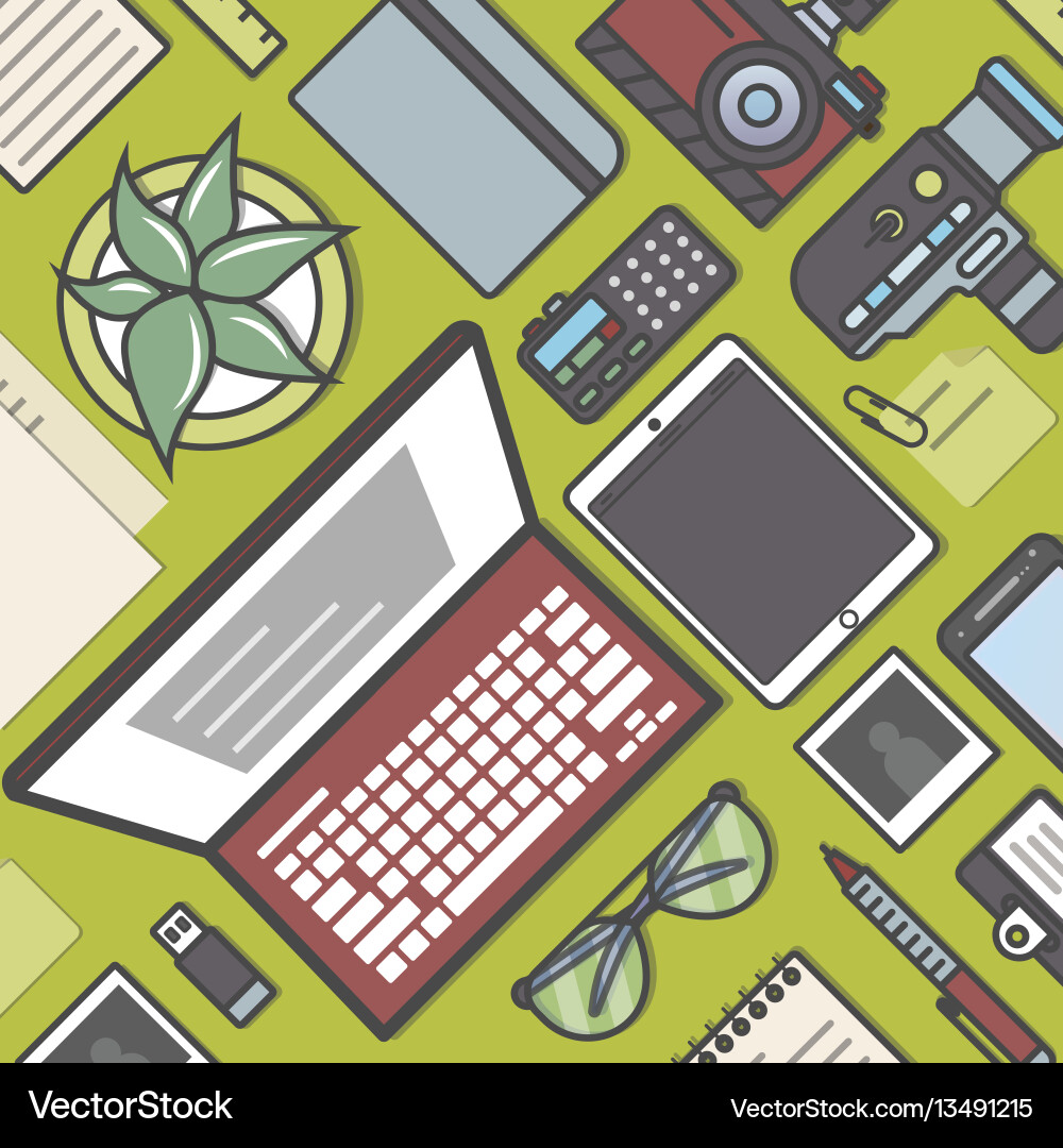 Professional mass media and press background Vector Image