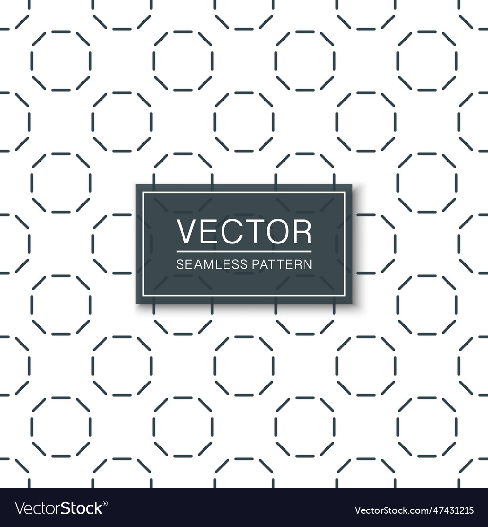 Seamless circles pattern black and white Vector Image