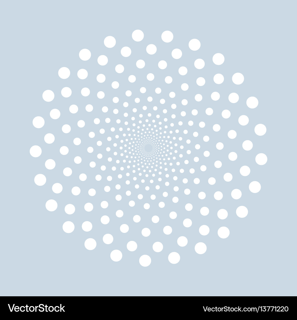 Abstract dotted shape design element Royalty Free Vector