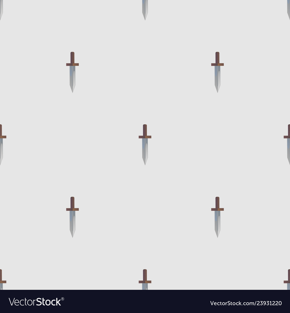 Dagger seamless pattern Royalty Free Vector Image