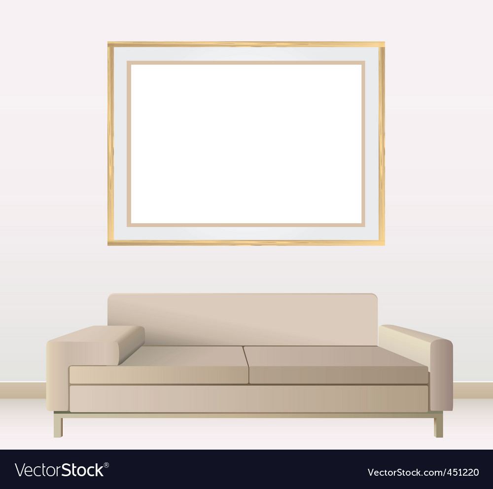 Frames on wall Royalty Free Vector Image - VectorStock