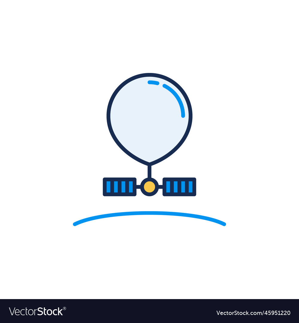 Radiosonde solar powered weather balloon concept Vector Image Radiosonde solar powered weather balloon concept Vector Image