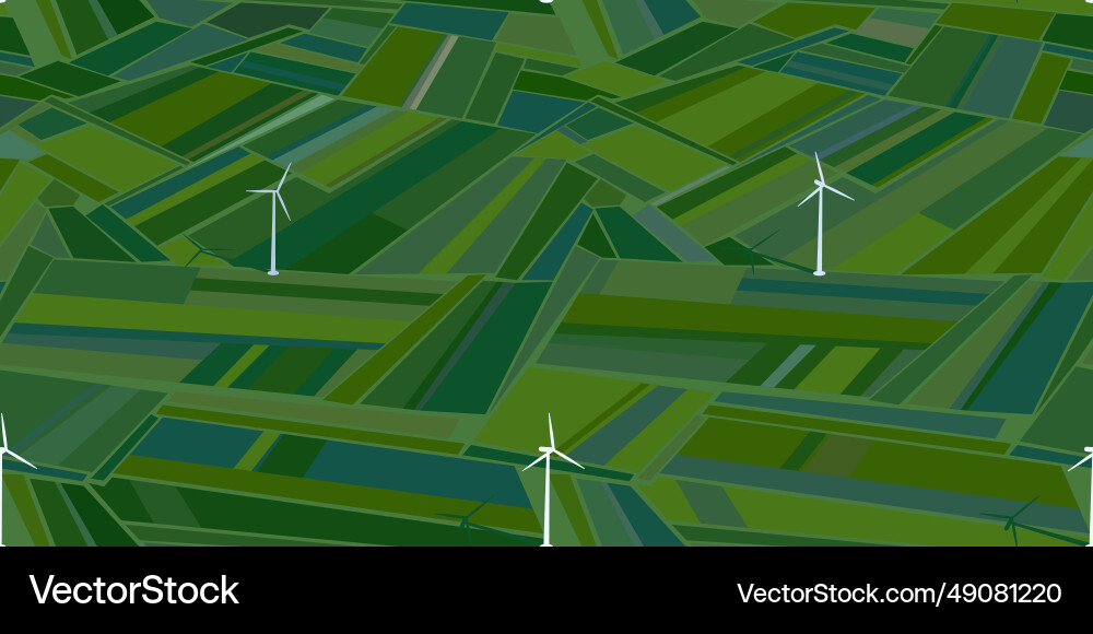 Trendy seamless flat abstract green field with Vector Image