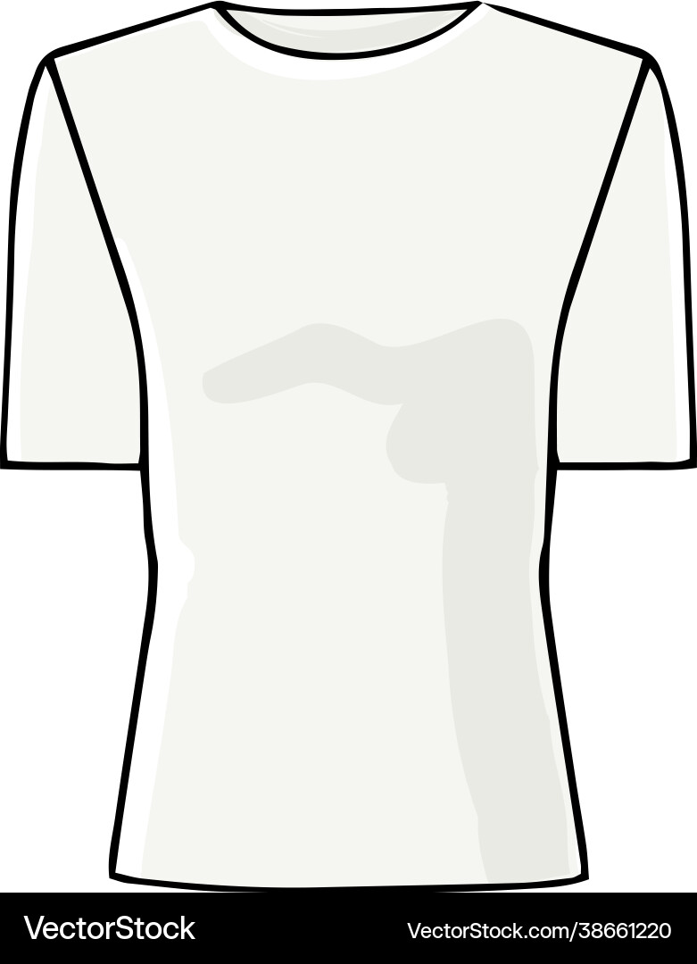 Tshirt fashionable basic clothes unisex outfit Vector Image