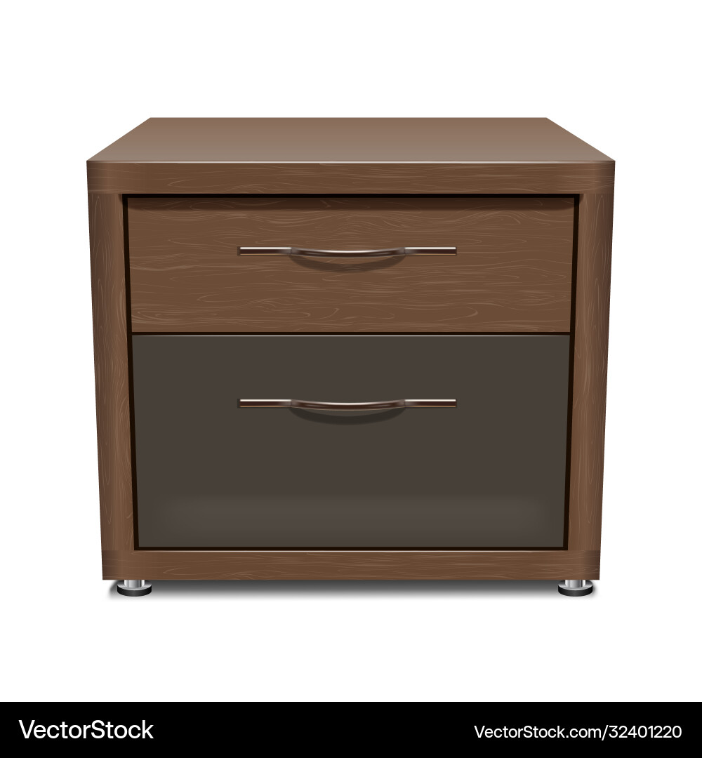 Wooden cabinet for office Royalty Free Vector Image