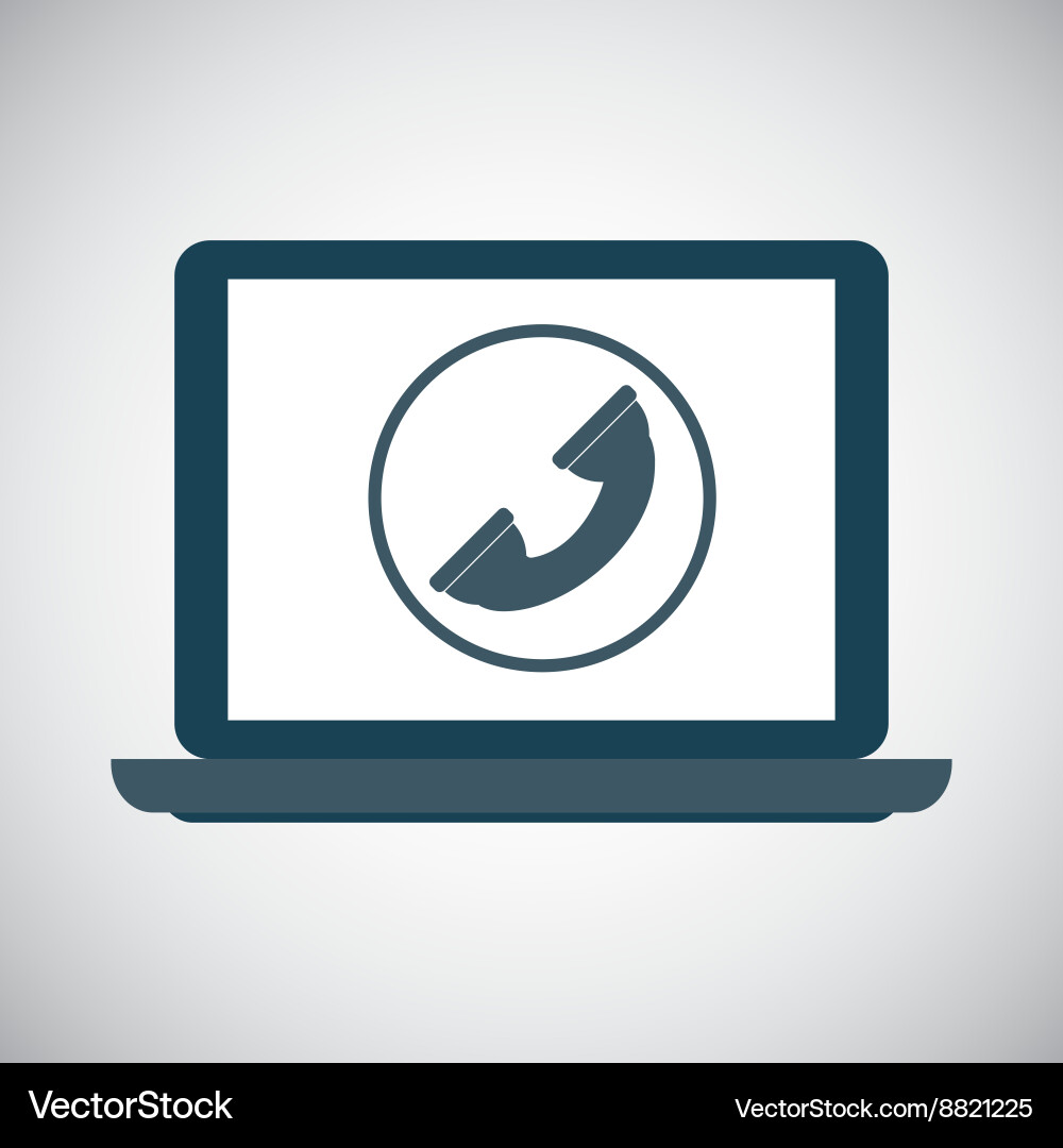 Call center design customer service icon flat Vector Image