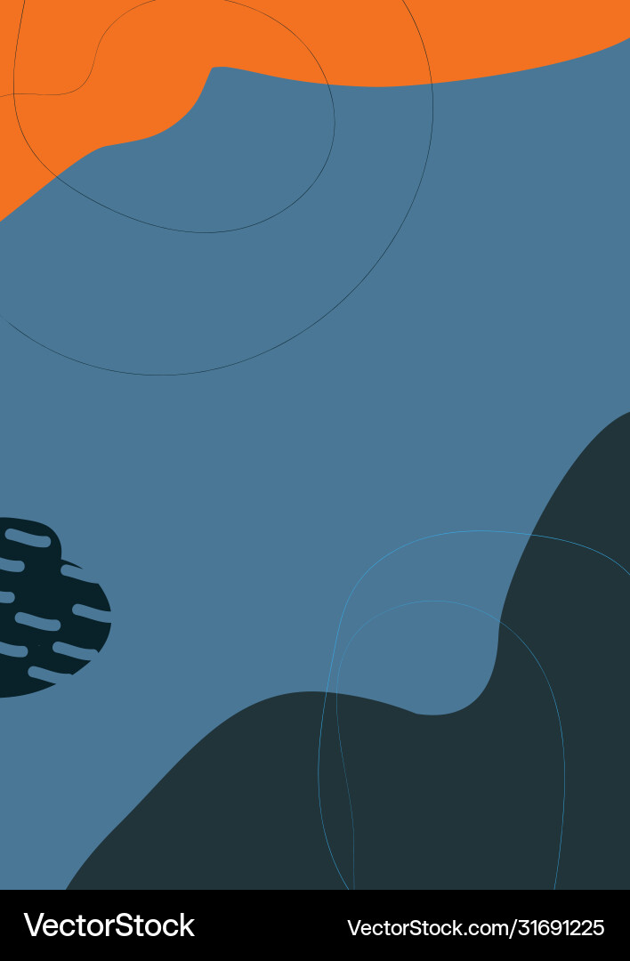 Contemporary doodle with hand drawn various blue Vector Image