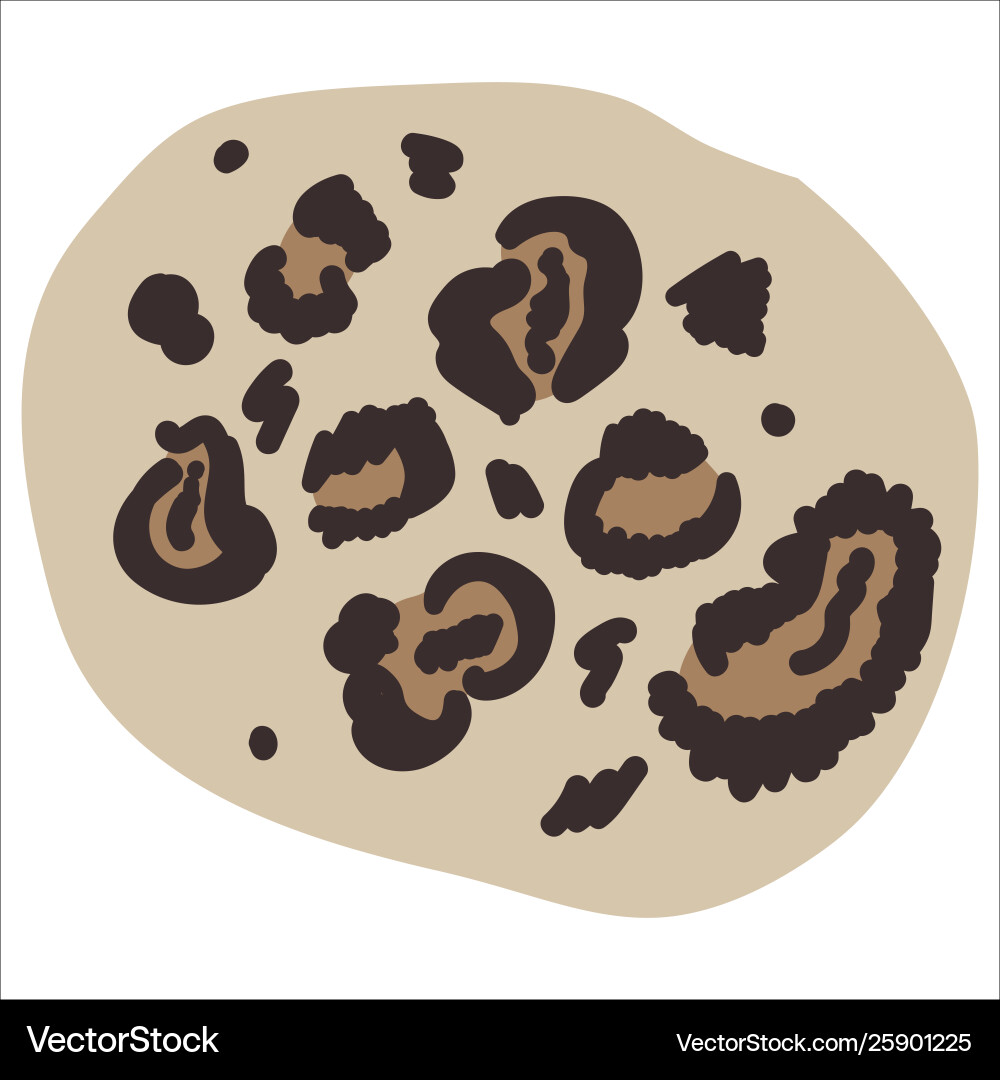 Cute luxe leopard print spot cartoon Royalty Free Vector