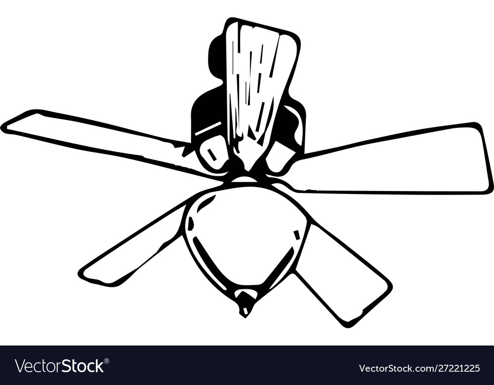Set fan icons on white background Royalty Free Vector Image