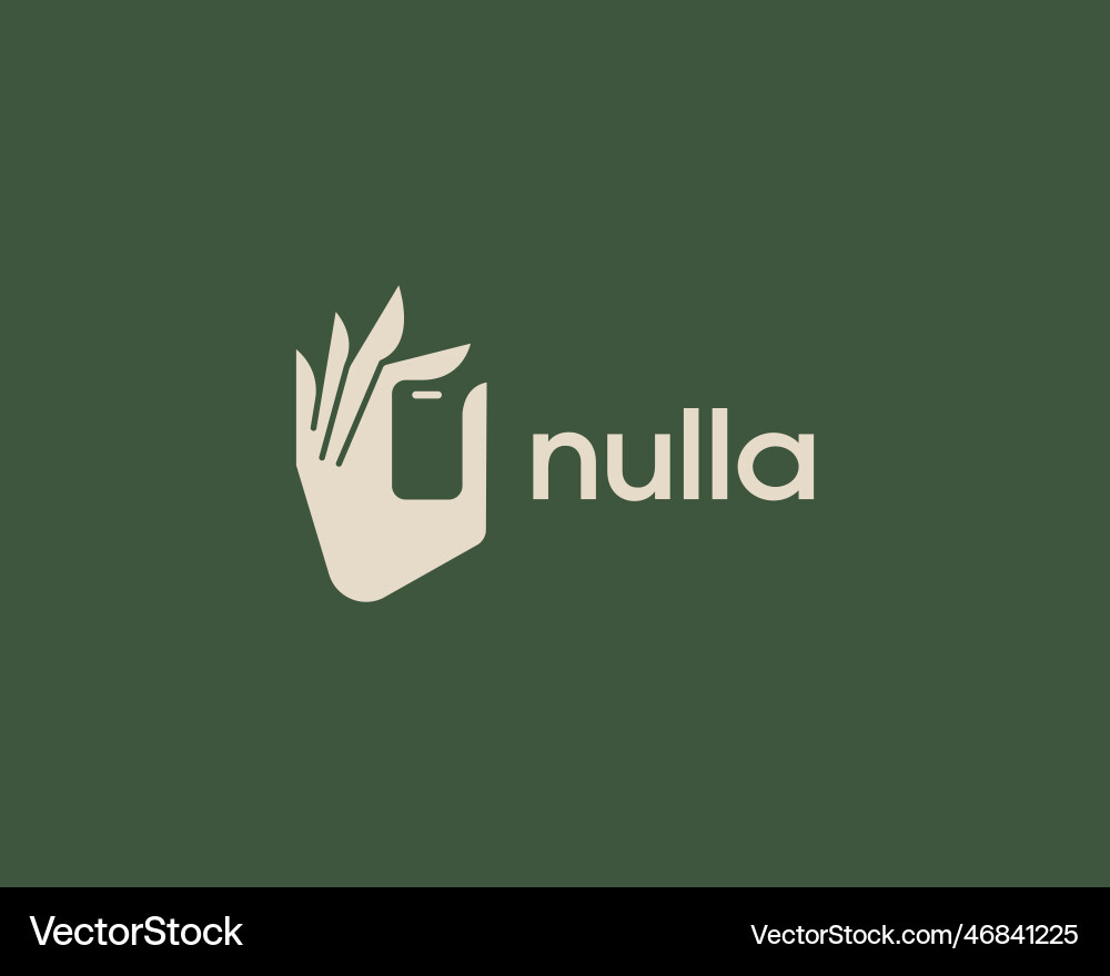 Smartphone in hand logo creative ok sign Vector Image