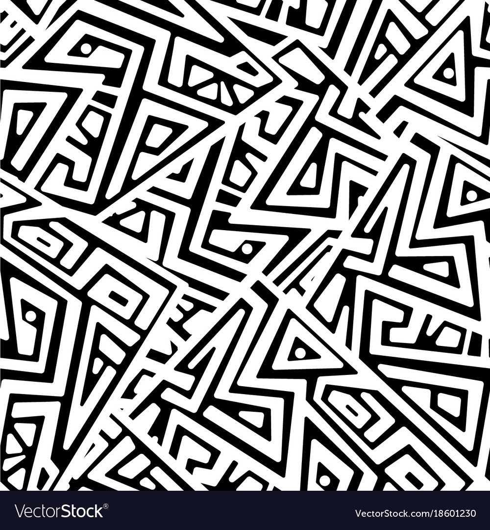 Creative seamless pattern Royalty Free Vector Image