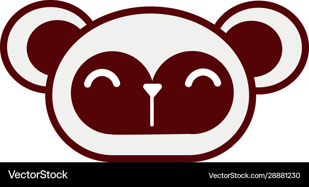 Cute little monkey animal character Royalty Free Vector