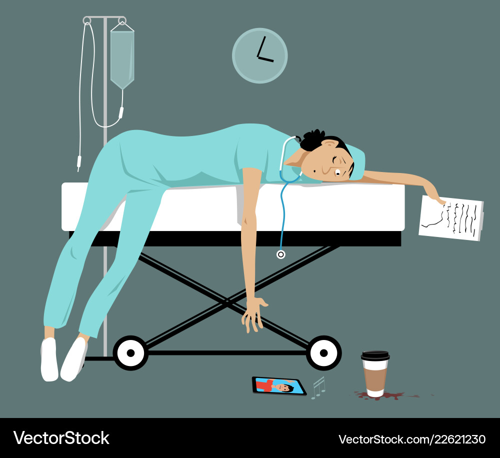 Mom doctor at work Royalty Free Vector Image - VectorStock