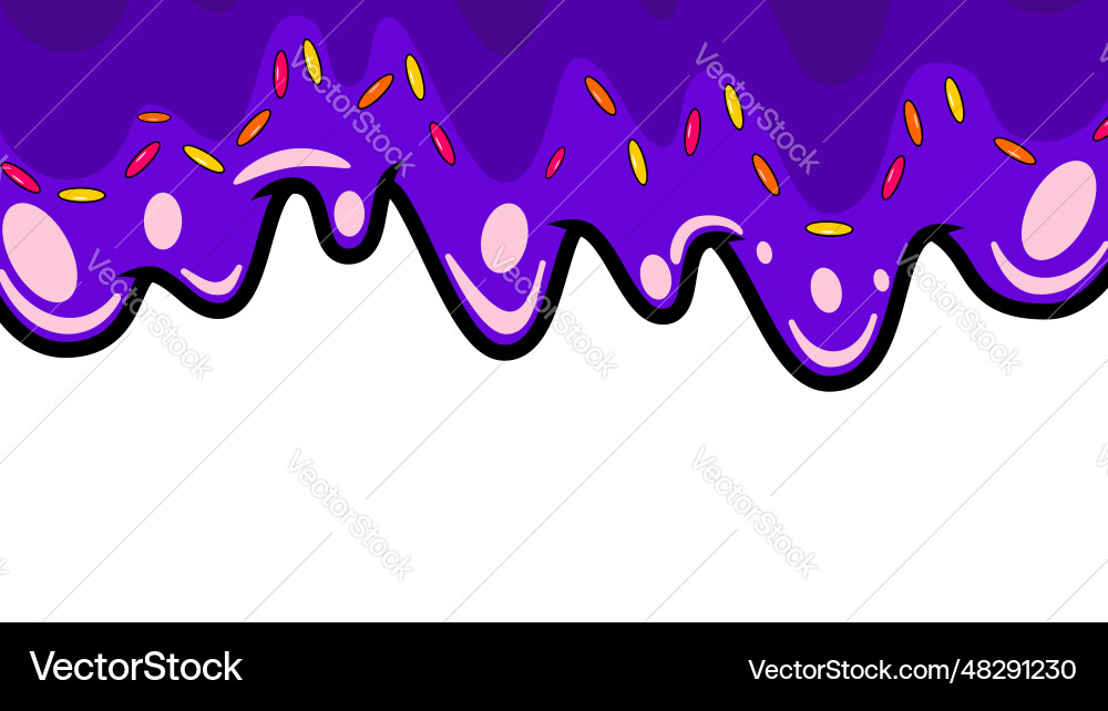 Purple color cream background with melt effect Vector Image