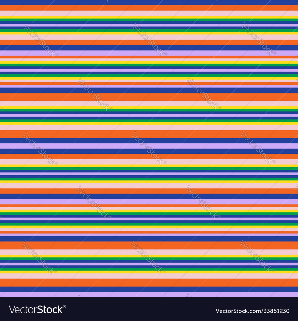 Rainbow stripe seamless pattern background Vector Image