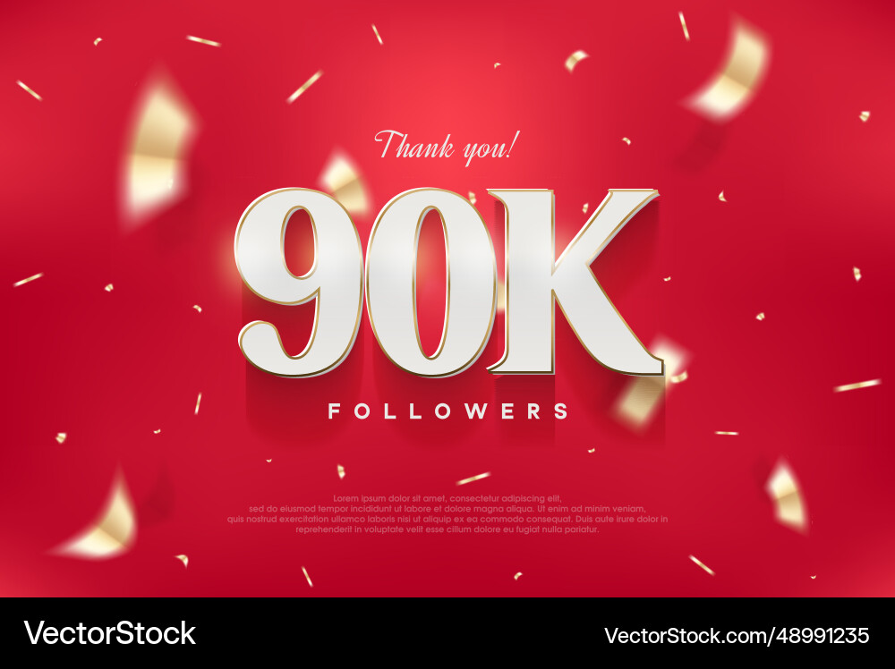 90k elegant and luxurious design background thank Vector Image