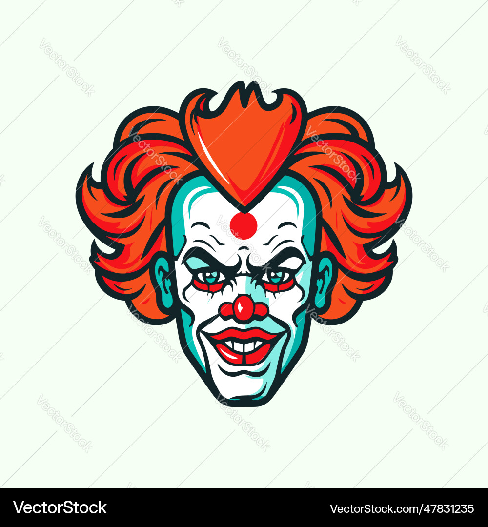 Image of a clown mask design Royalty Free Vector Image