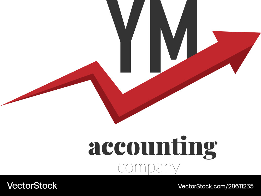 Initial letter ym creative finance - money Vector Image