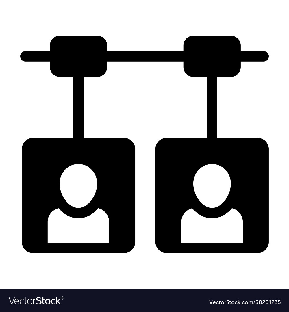 Shared users network Royalty Free Vector Image