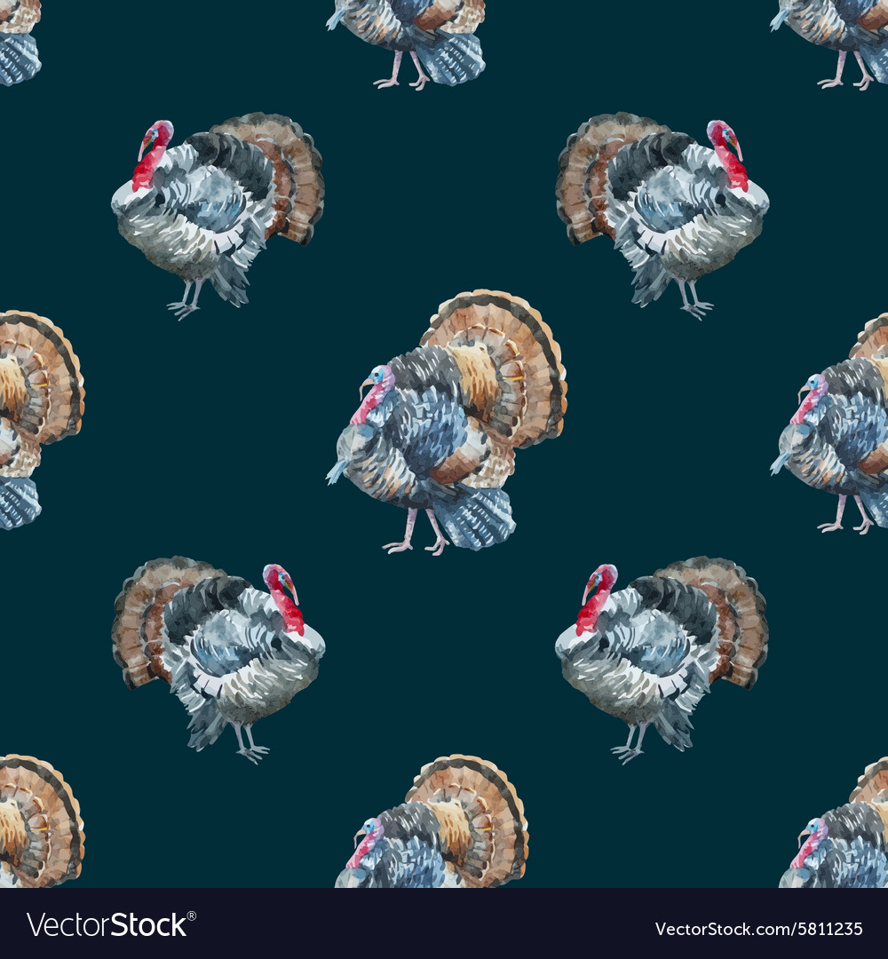 Turkey pattern Royalty Free Vector Image - VectorStock