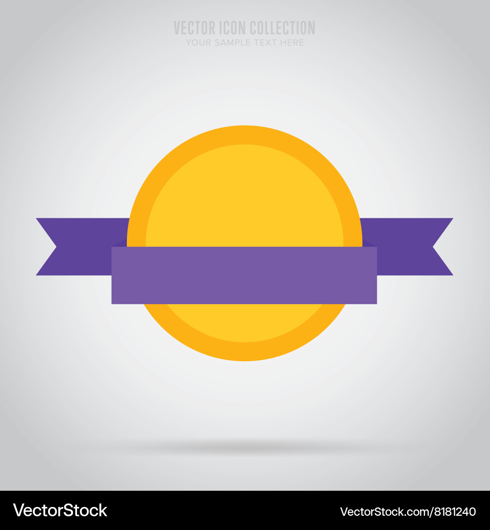Abstract isolated badge label or sticker Vector Image