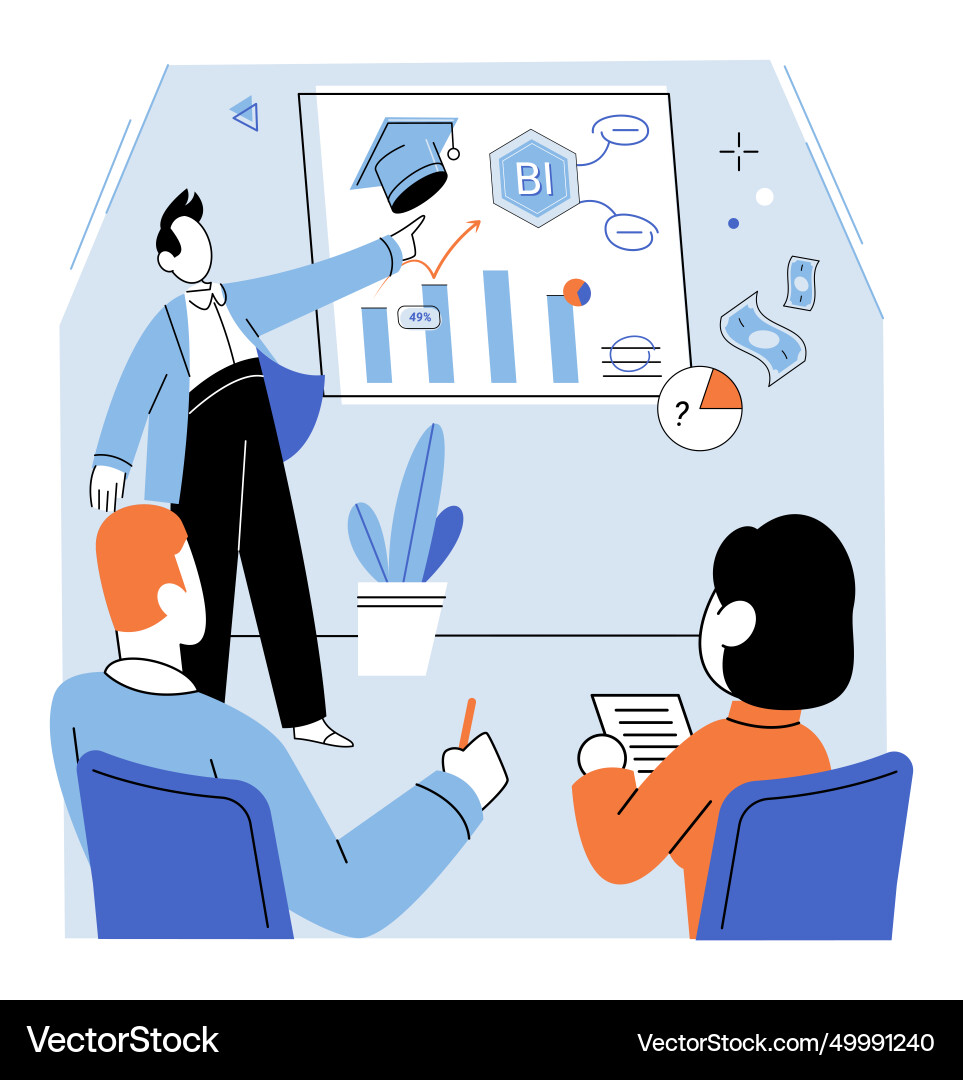 Financial education knowledge finance empowers Vector Image