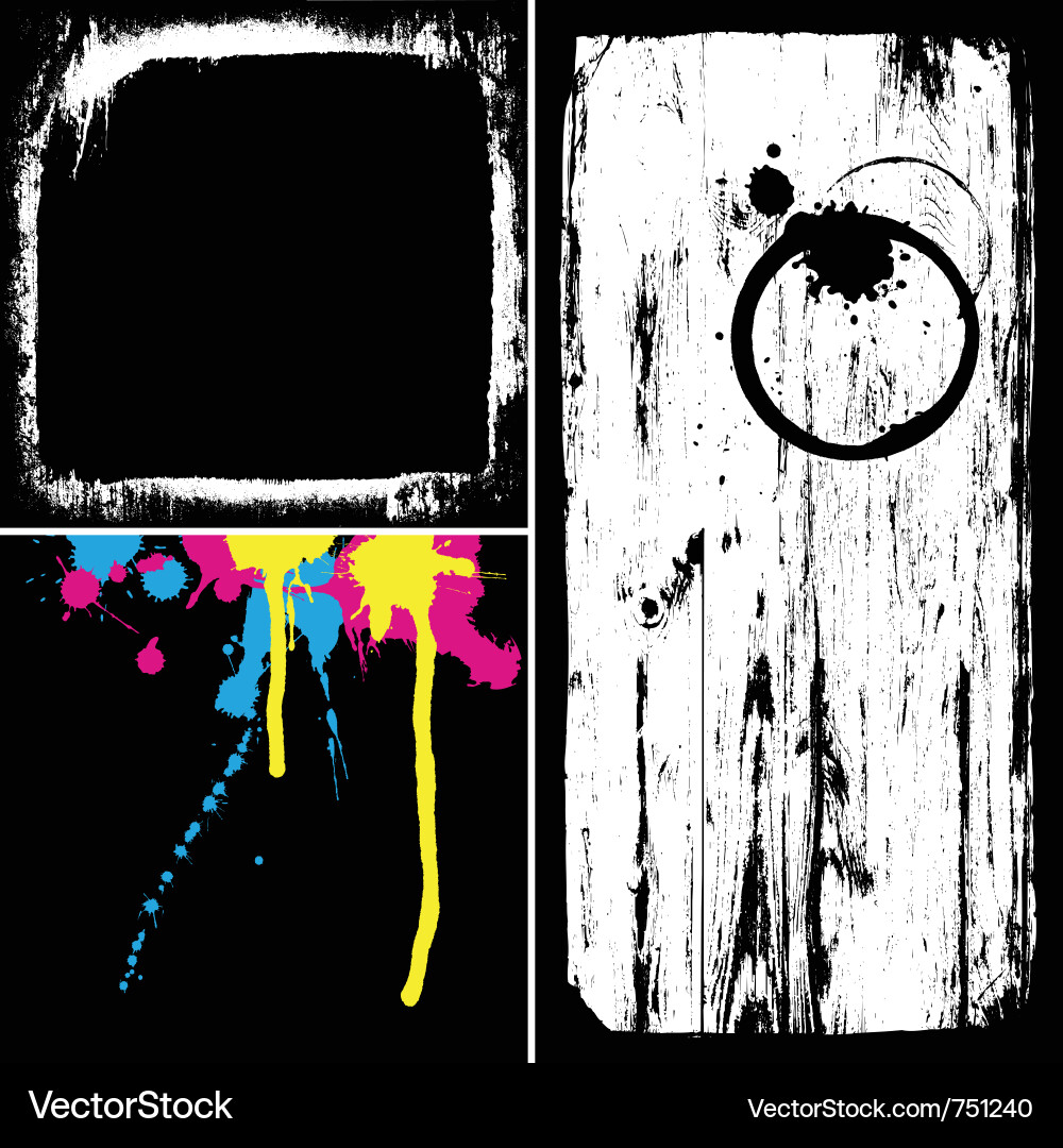 Grunge elements overlay Royalty Free Vector Image