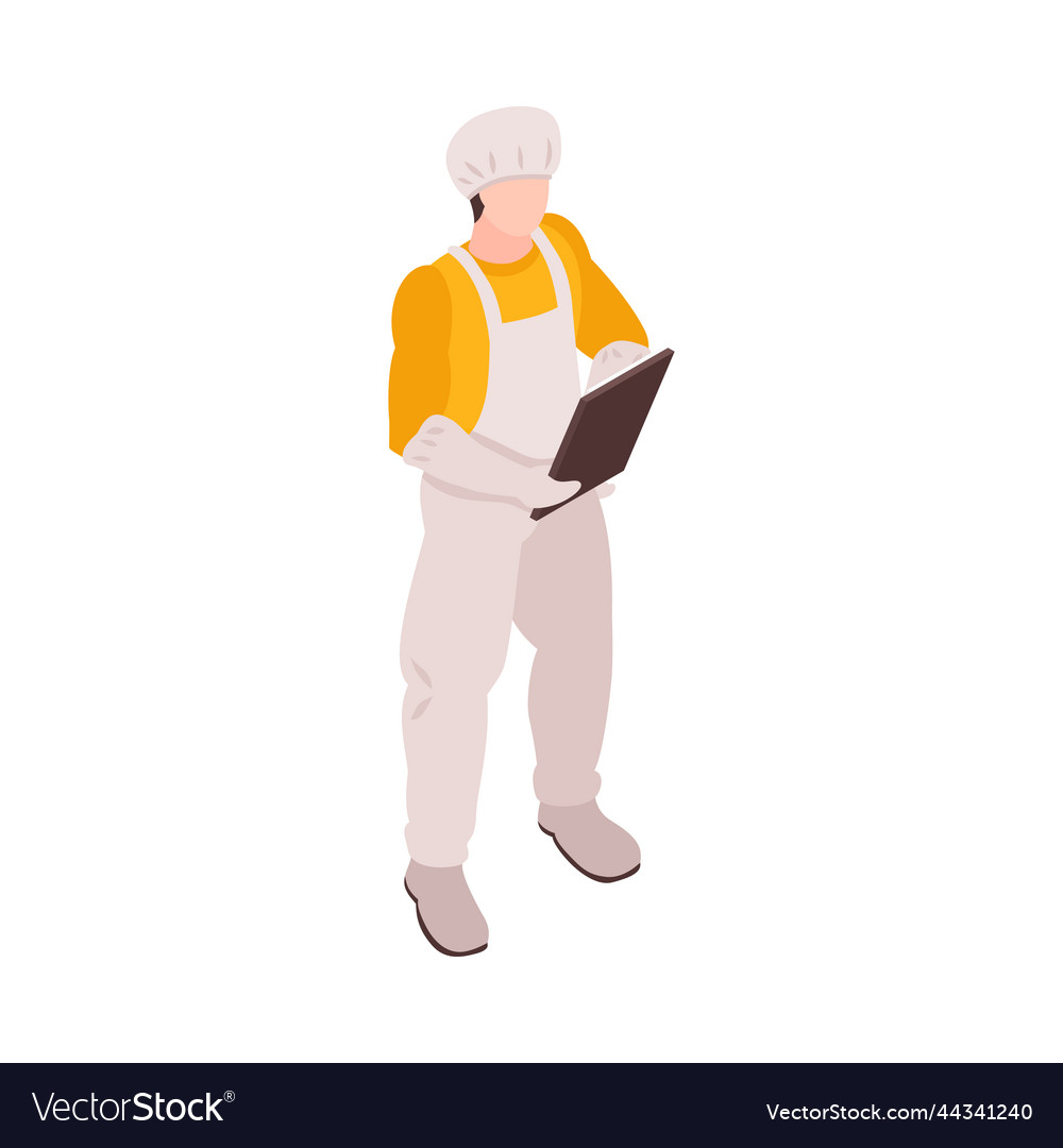 Isometric factory worker Royalty Free Vector Image Isometric factory worker Royalty Free Vector Image
