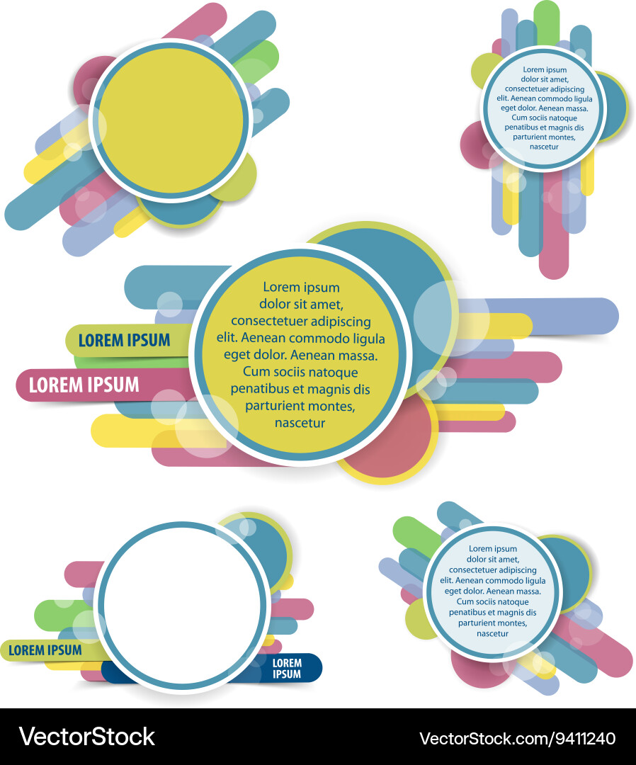 Set of website banner Royalty Free Vector Image