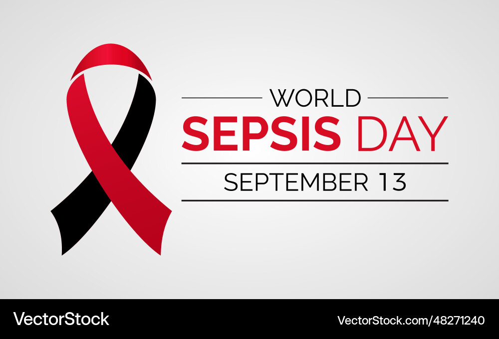 World sepsis day amplifies awareness education Vector Image