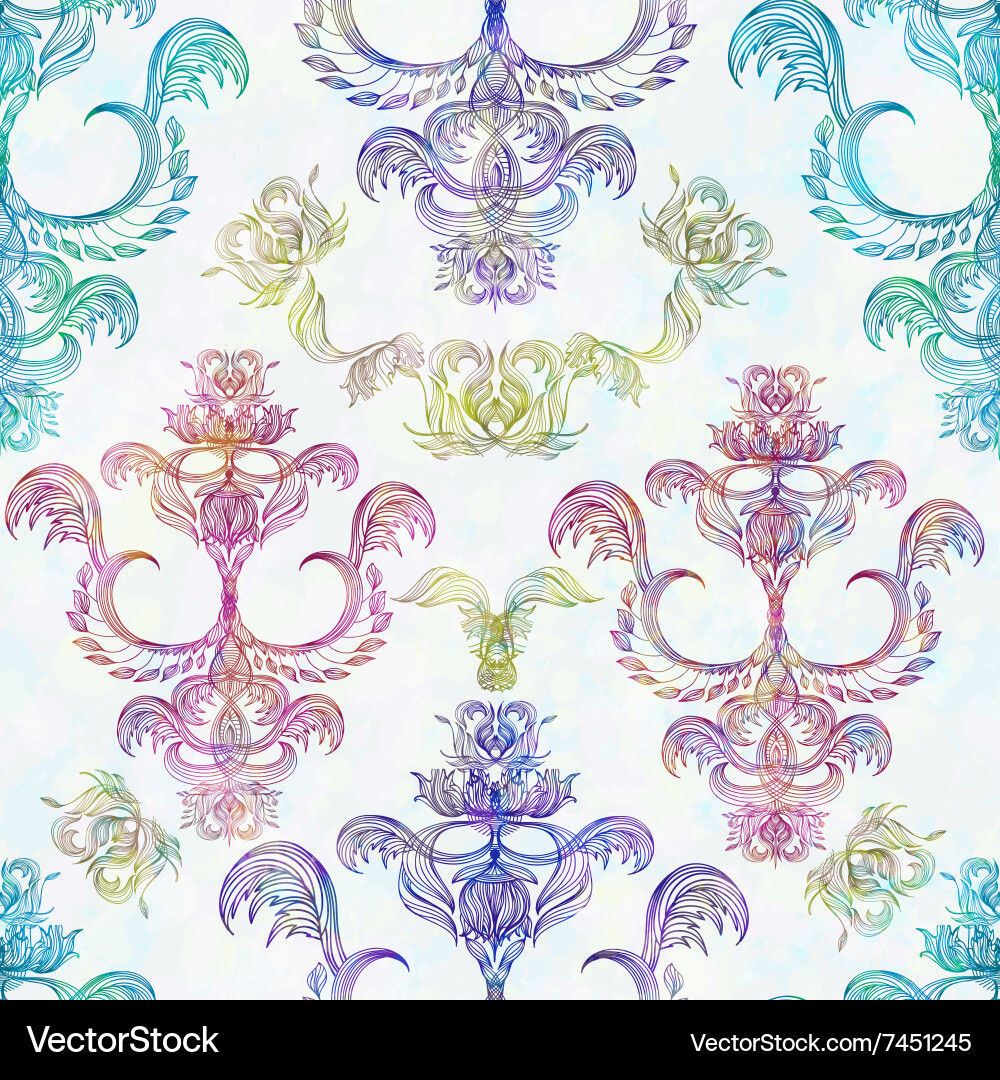 Seamless vintage pattern Royalty Free Vector Image