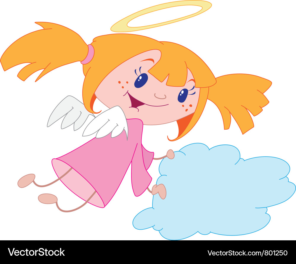 Angel girl Royalty Free Vector Image - VectorStock