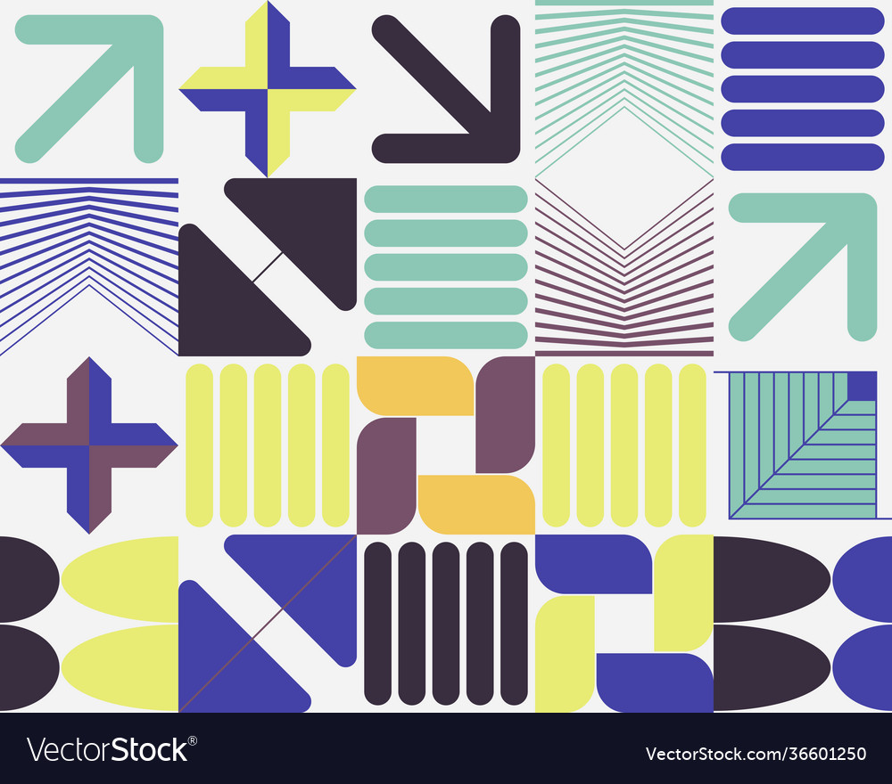 Colorful geometric pattern design Royalty Free Vector Image
