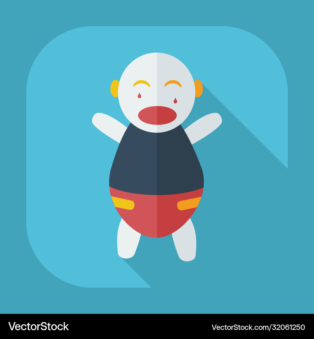 Flat modern design with shadow icons children Vector Image