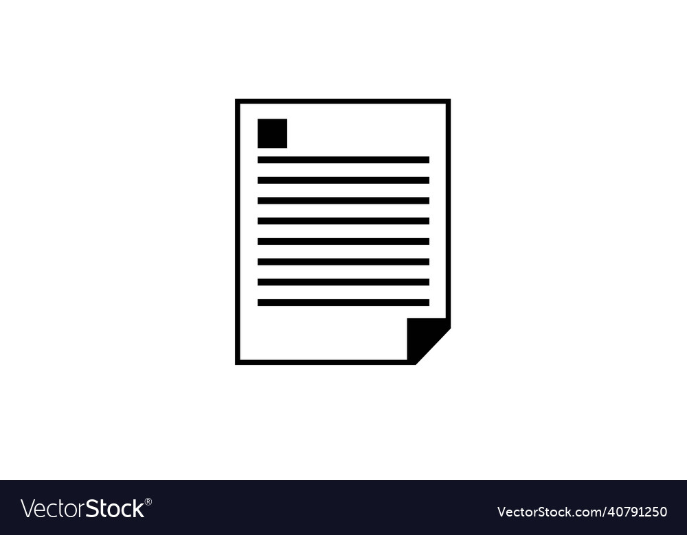 Office document icon Royalty Free Vector Image