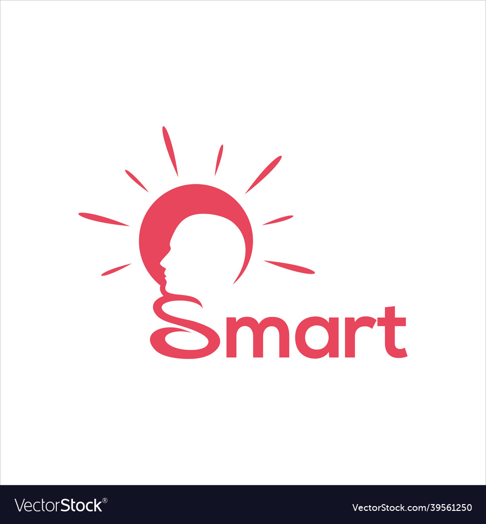Smart solution template Royalty Free Vector Image