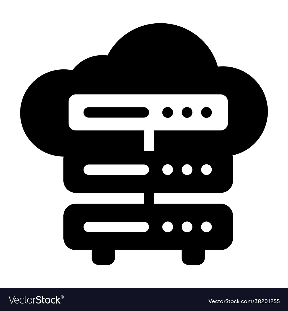 Cloud hosting Royalty Free Vector Image - VectorStock