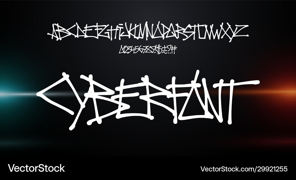 Cyber font futuristic for web and app Royalty Free Vector