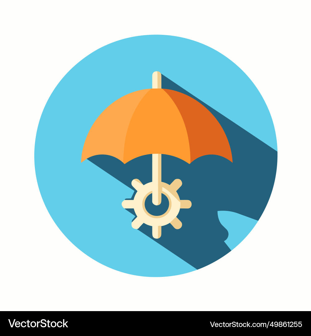 Cyber risk mitigation service filled colorful logo