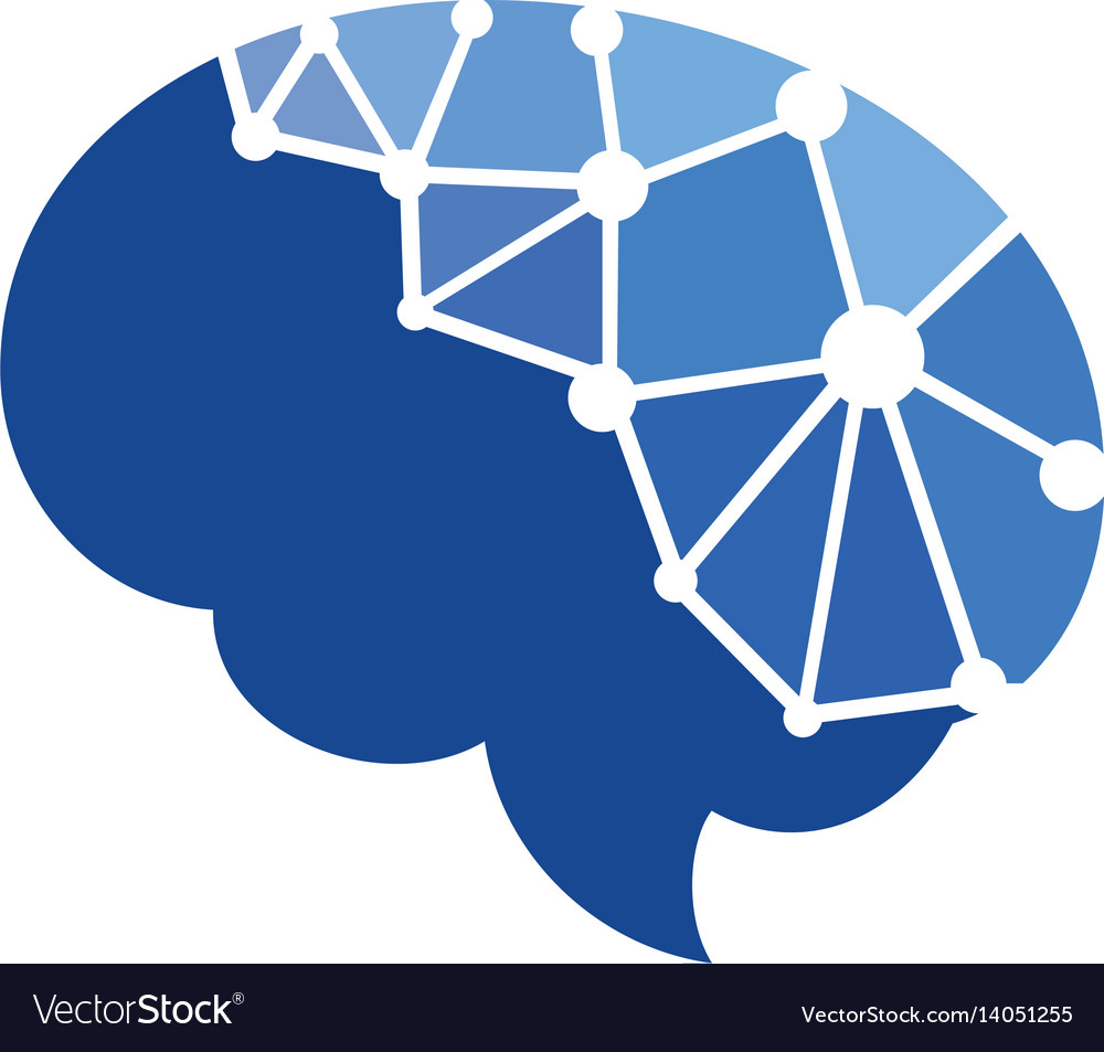 Human brain design Royalty Free Vector Image - VectorStock