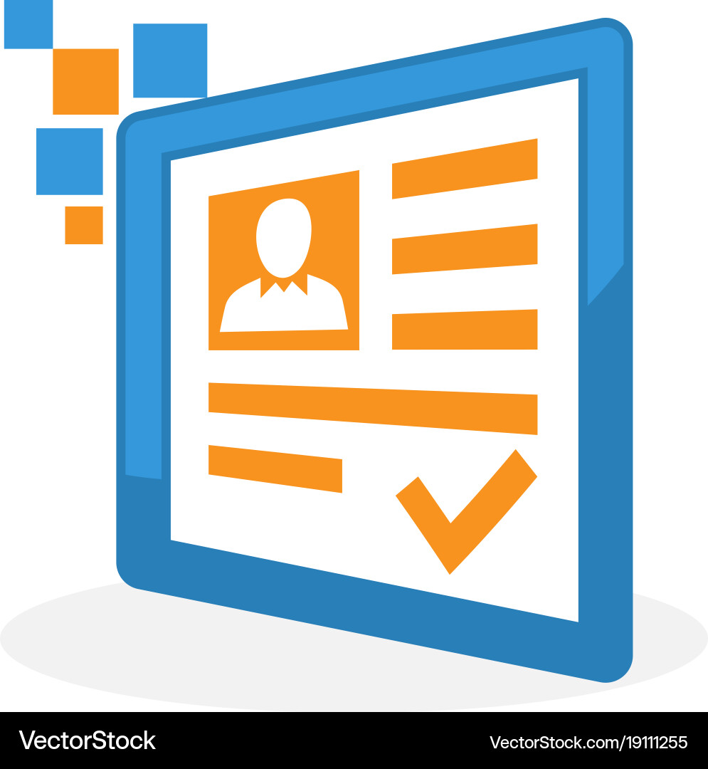 Logo icon for digital business Royalty Free Vector Image