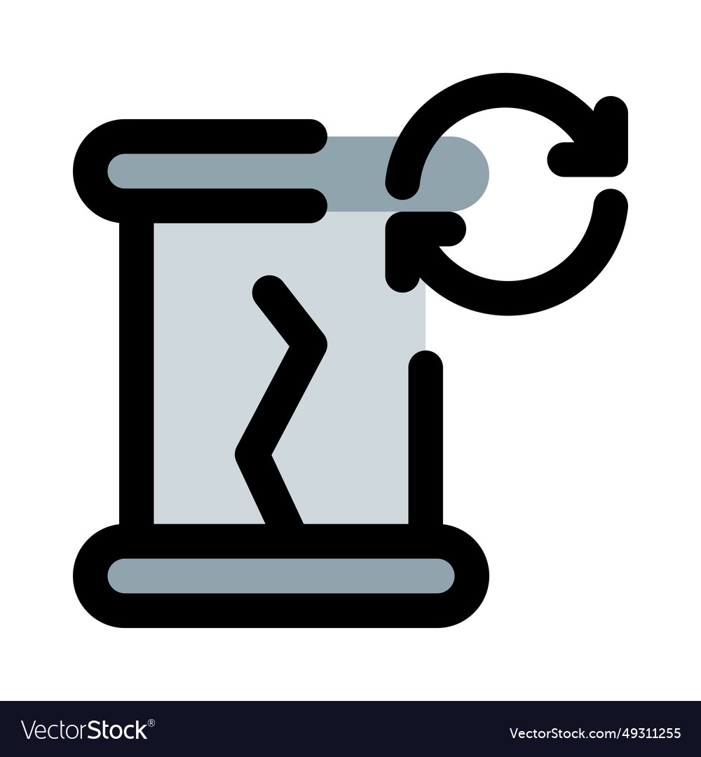 Resetting Electronic Fuse After Overcurrent Event Vector Image