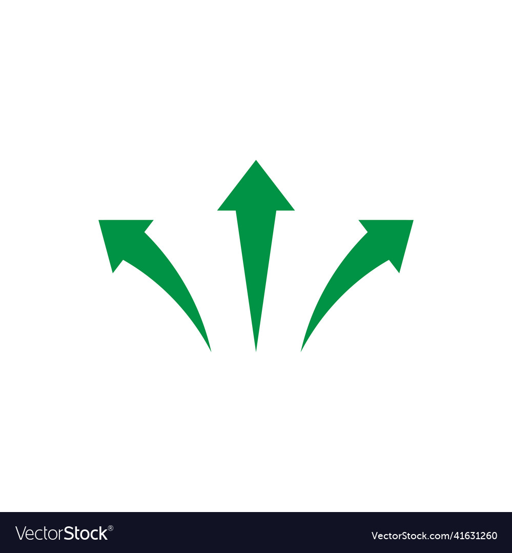 Arrow icon design template isolated Royalty Free Vector