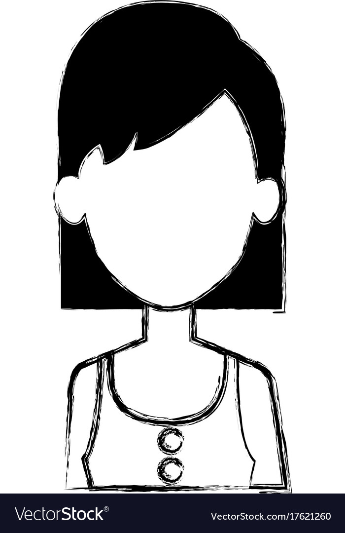 Beautiful woman avatar character Royalty Free Vector Image