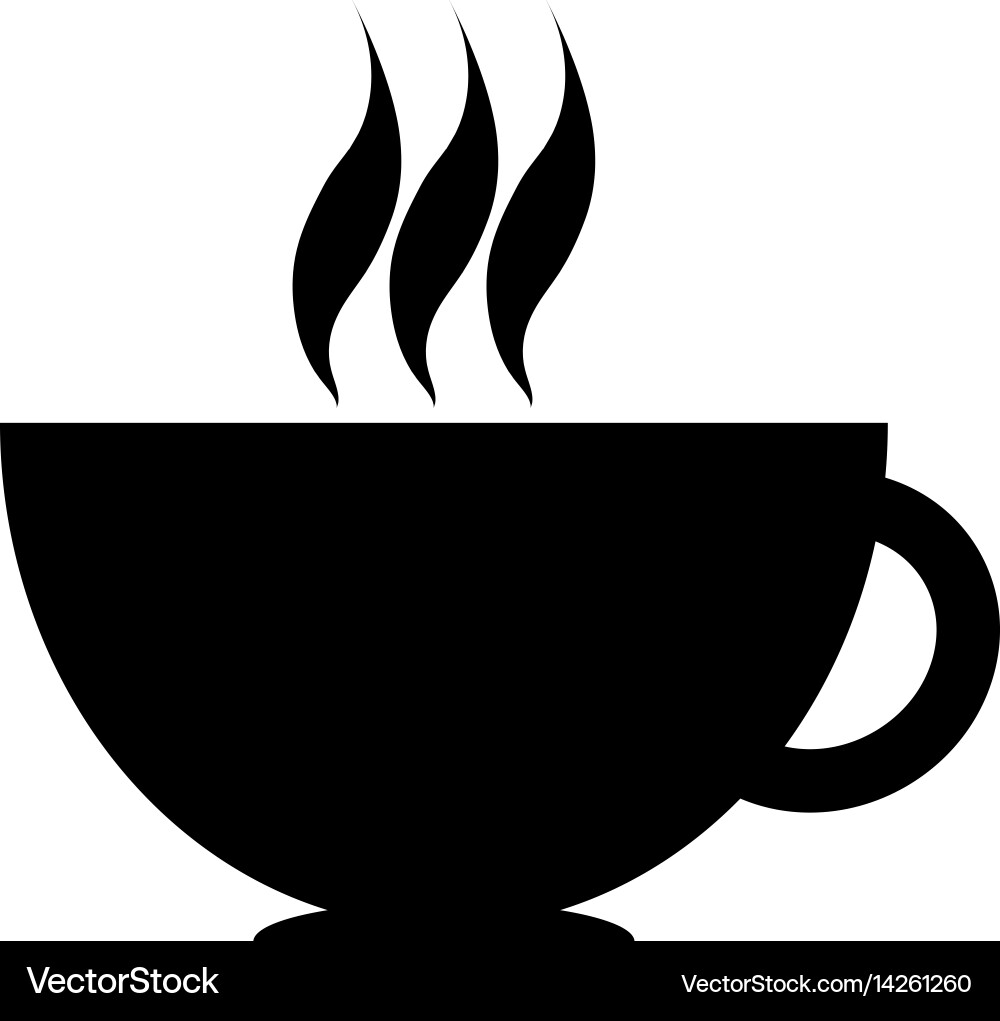 Black coffee cup icon Royalty Free Vector Image