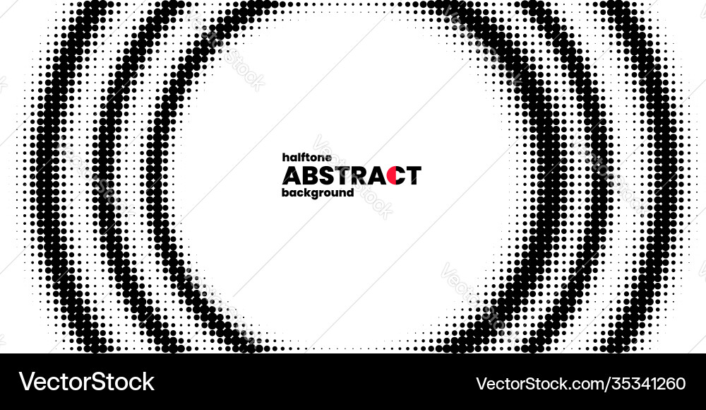 Halftone in abstract style with place for text Vector Image