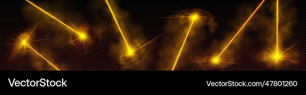 Laser rays effect of neon light beams Royalty Free Vector