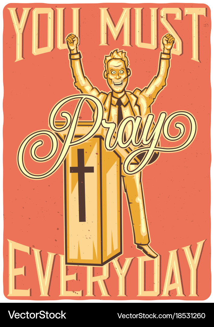 T-shirt or poster design Royalty Free Vector Image